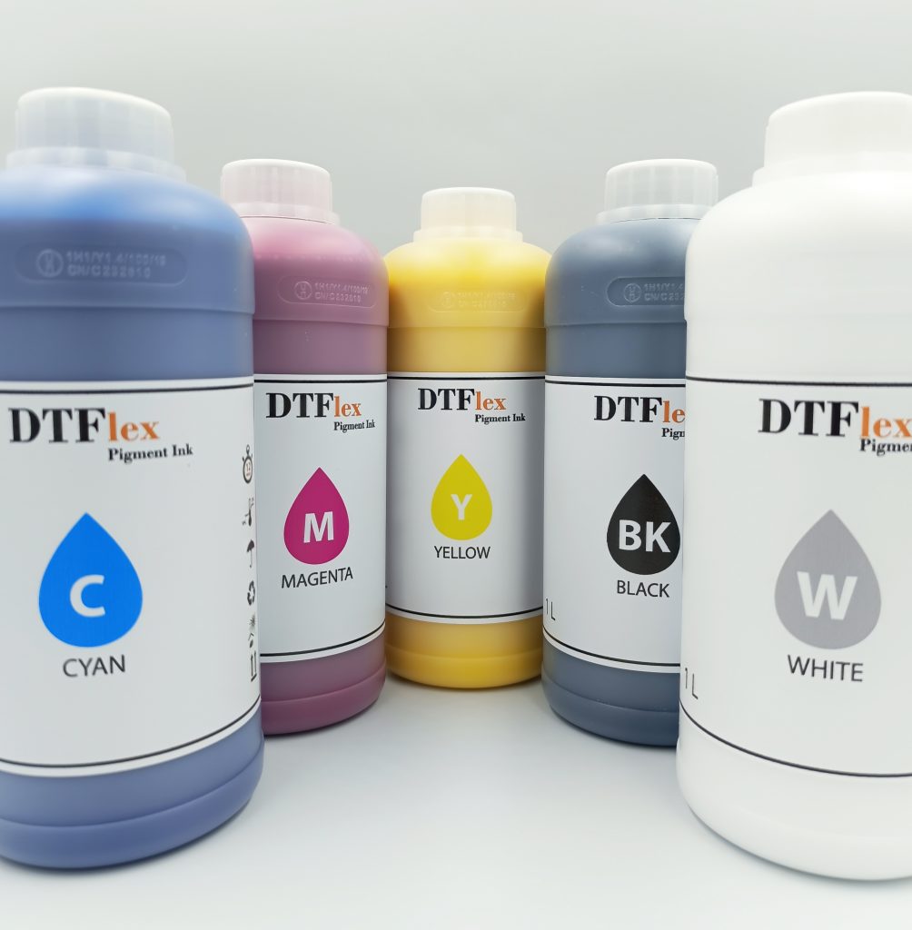 KIT TINTA DTFLEX PARA DTF CMYK+W – Flex Varejo